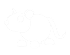 Adopt Me Rat Coloring Page From Roblox