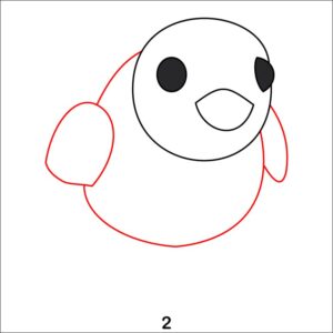 Adopt Me Chick Coloring Page and Tracing Page