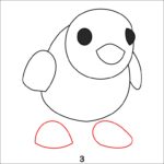 Adopt Me Chick Coloring Page and Tracing Page