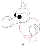 Adopt Me Dodo Coloring Page and Tracing Page