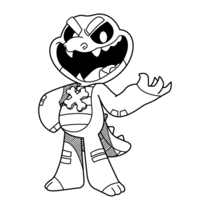 Allister Gator Coloring Page, Tracing & Drawing Tutorial