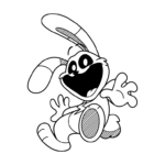 Hoppy Hopscotch Coloring Page, Tracing & Drawing Tutorial