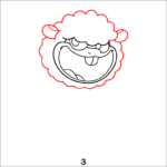 Baba Chops Coloring Page, Tracing & Drawing Tutorial