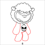 Baba Chops Coloring Page, Tracing & Drawing Tutorial