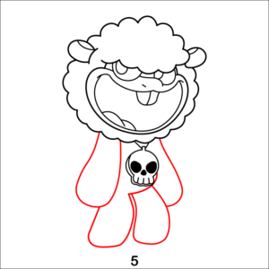 Baba Chops Coloring Page, Tracing & Drawing Tutorial