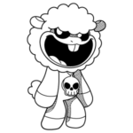 Baba Chops Coloring Page, Tracing & Drawing Tutorial